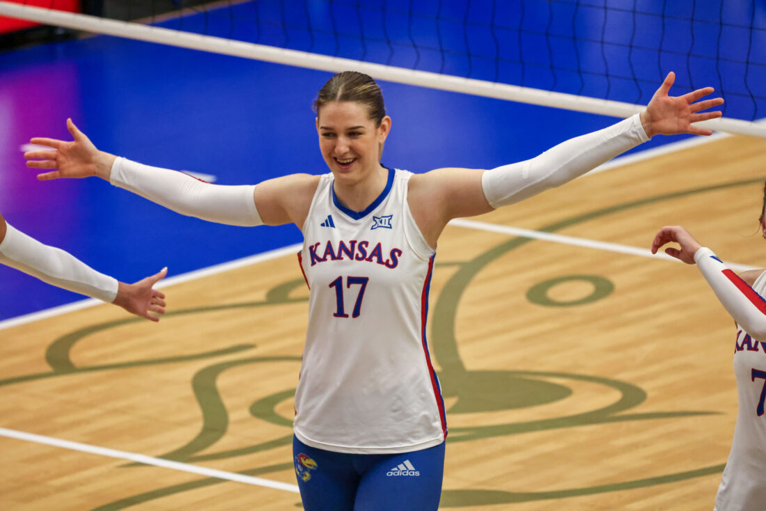 Photo Gallery: KU volleyball sweeps Texas Tech | News, Sports, Jobs ...